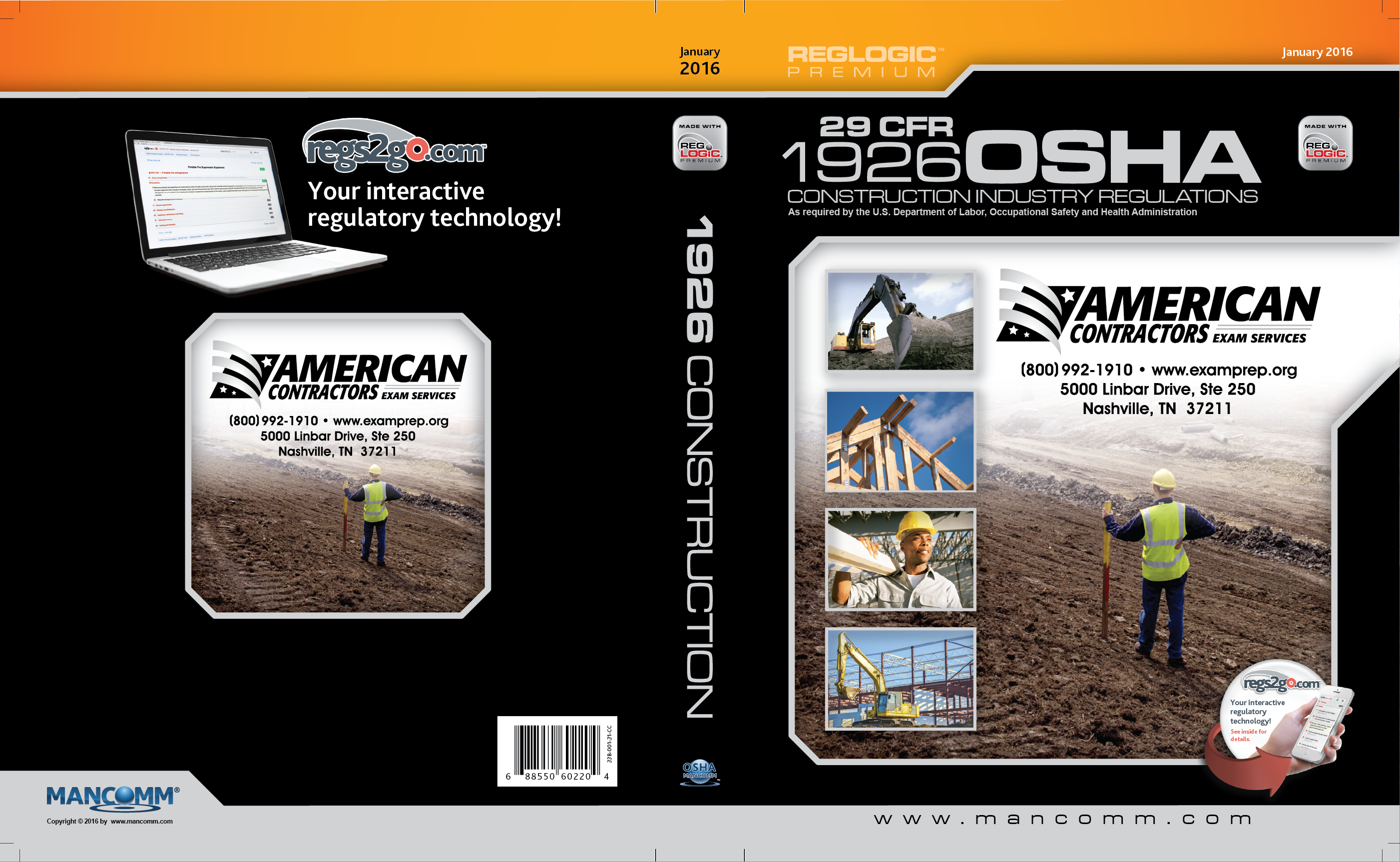 OSHA 29. CFR 1926 for Contractors Highlighted & Tabbed | EXAMPREP.ORG